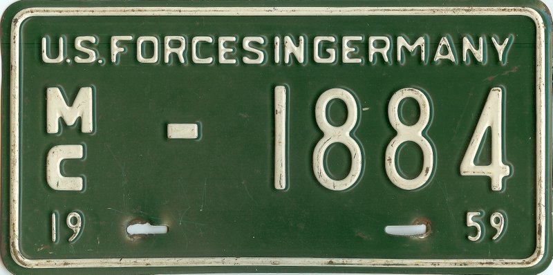 US Government & US Forces – Danny's License Plates