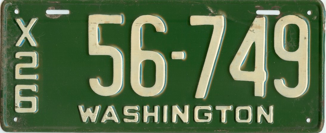 Washington State License Plate Guide – Danny's License Plates