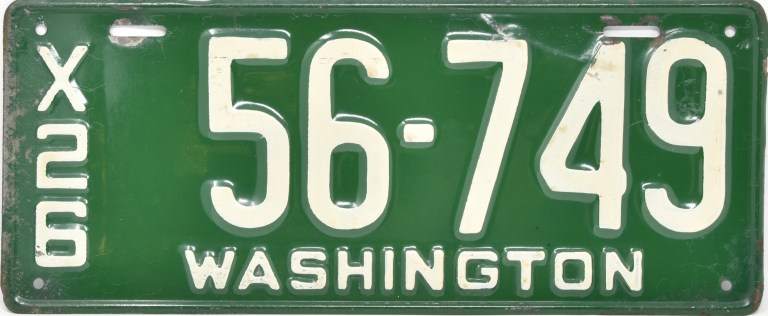 Washington State License Plate History – Danny's License Plates