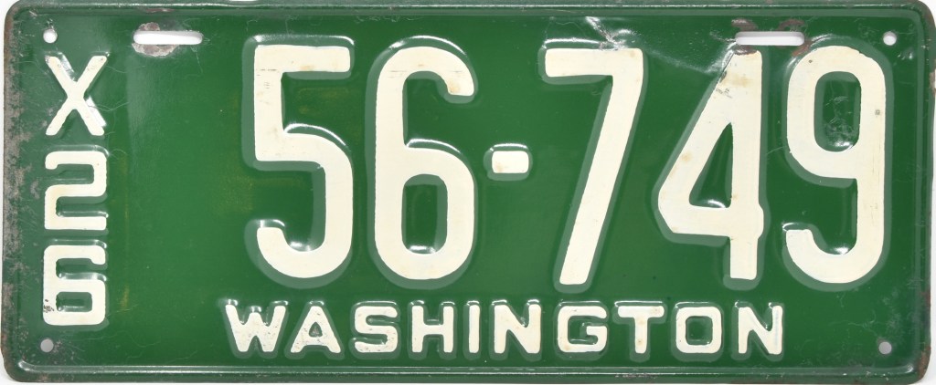 Washington State License Plate History – Danny's License Plates