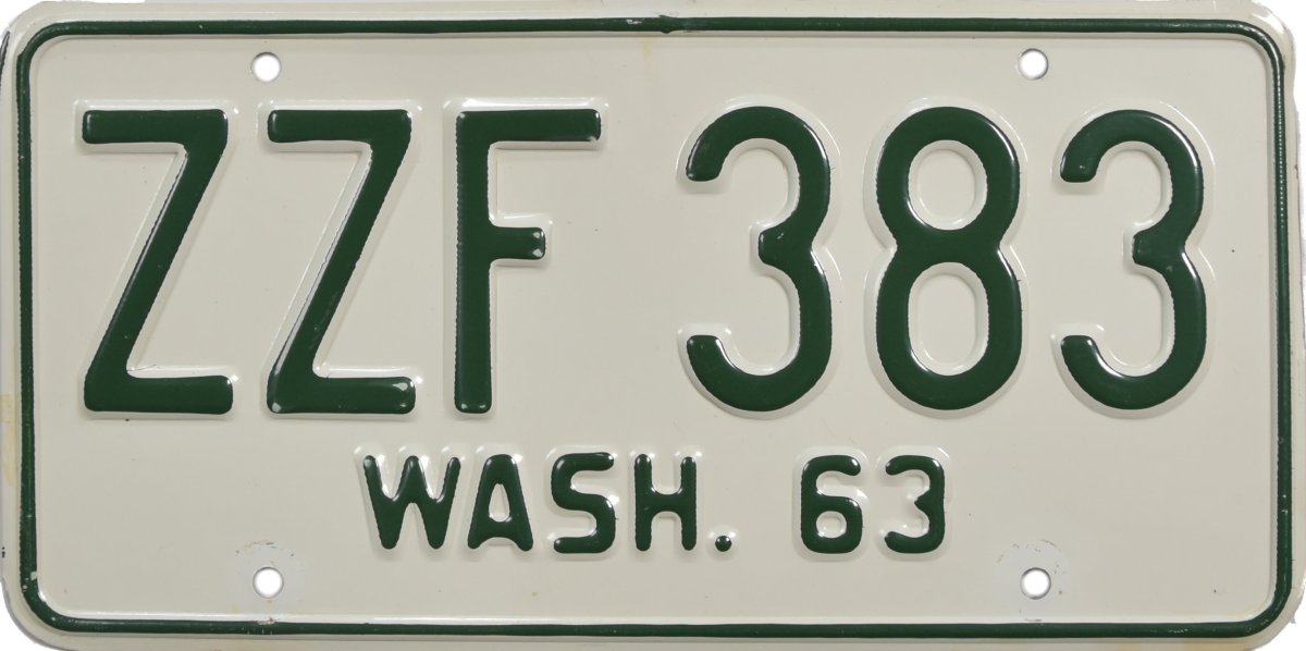 A State or a Laundromat? The WASH 63 License Plate Controversy – Danny ...