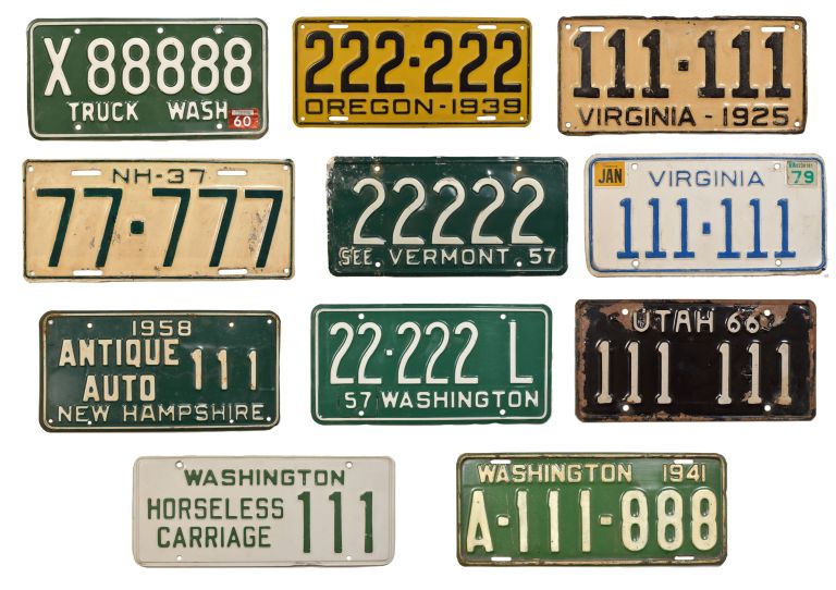 Repeating number license plates – Danny's License Plates