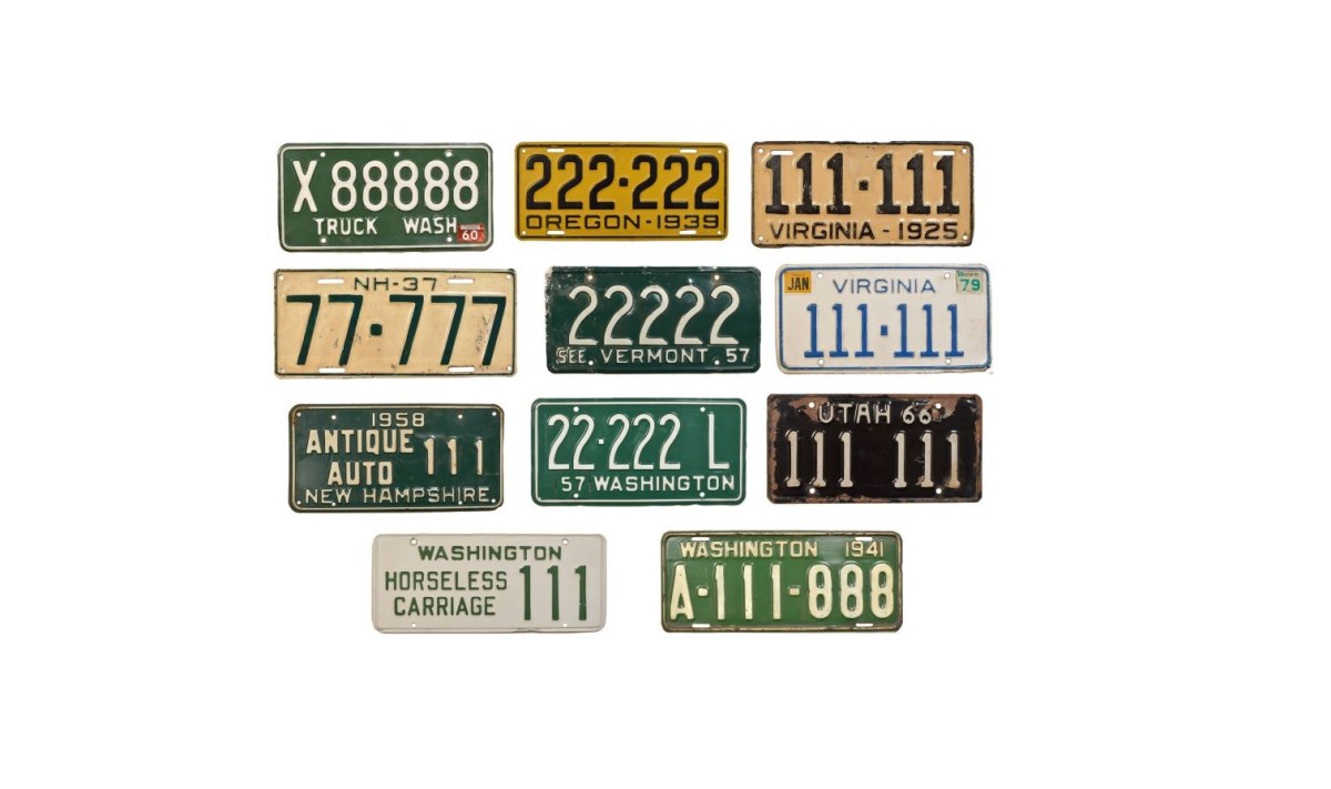 Repeating number license plates – Danny's License Plates