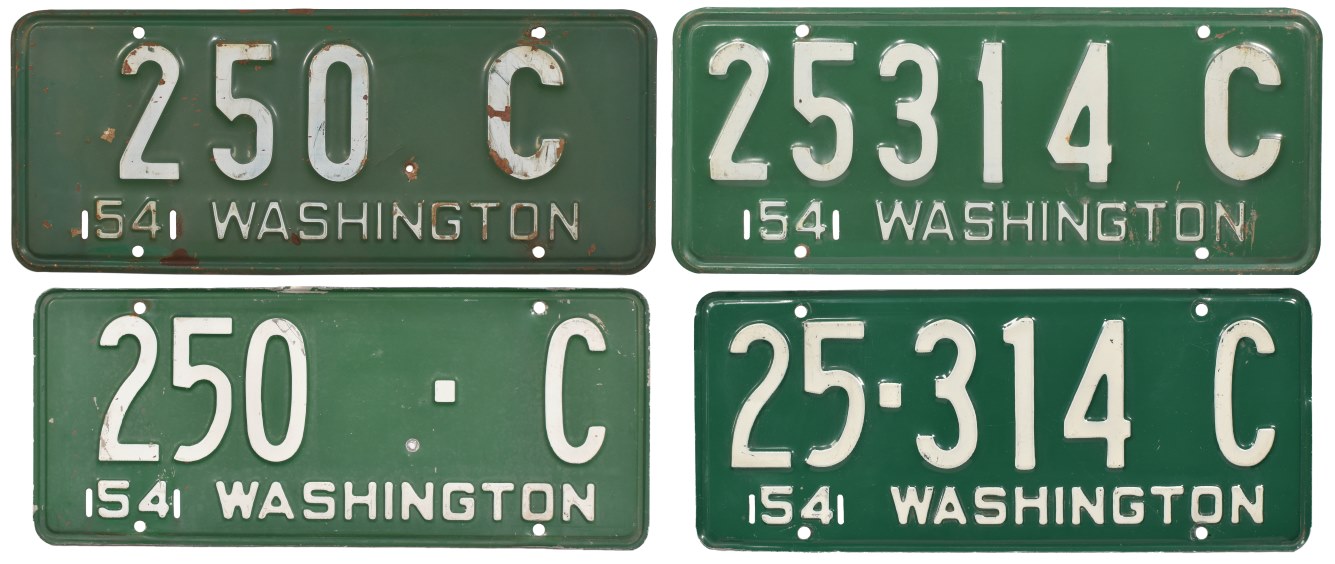 Washington’s 1954 Single-plate Debacle – Danny's License Plates