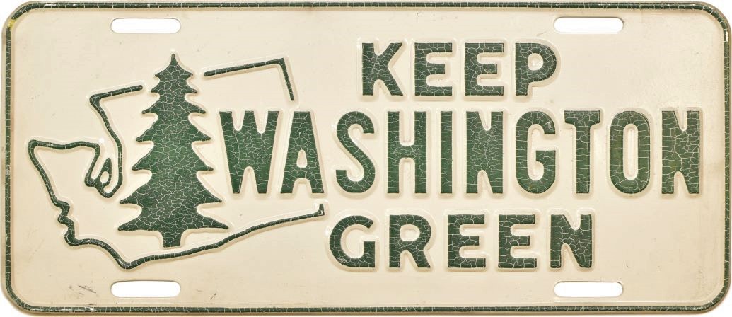 Washington’s custom front license plates of 1954 – Danny's License Plates