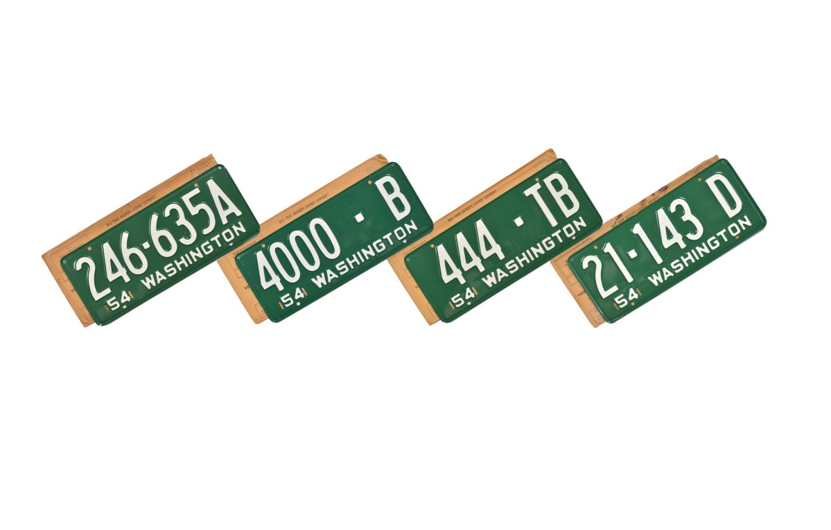 Washington’s 1954 Single-plate Debacle – Danny's License Plates