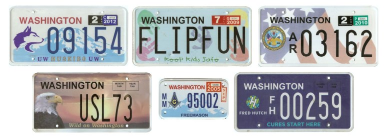 Flat License Plates in Washington – Danny's License Plates