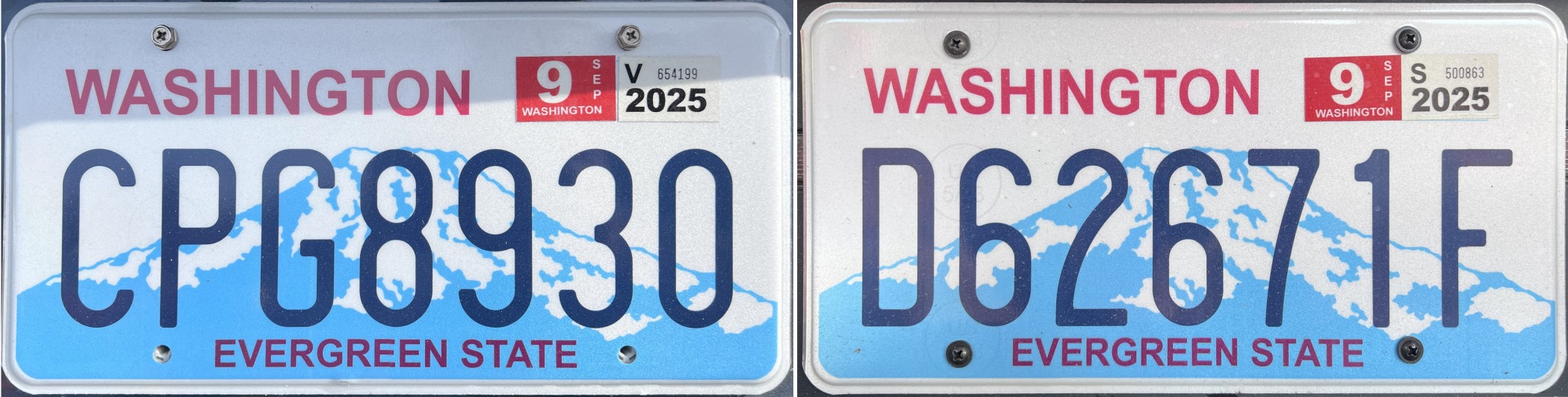 Flat License Plates in Washington – Danny's License Plates