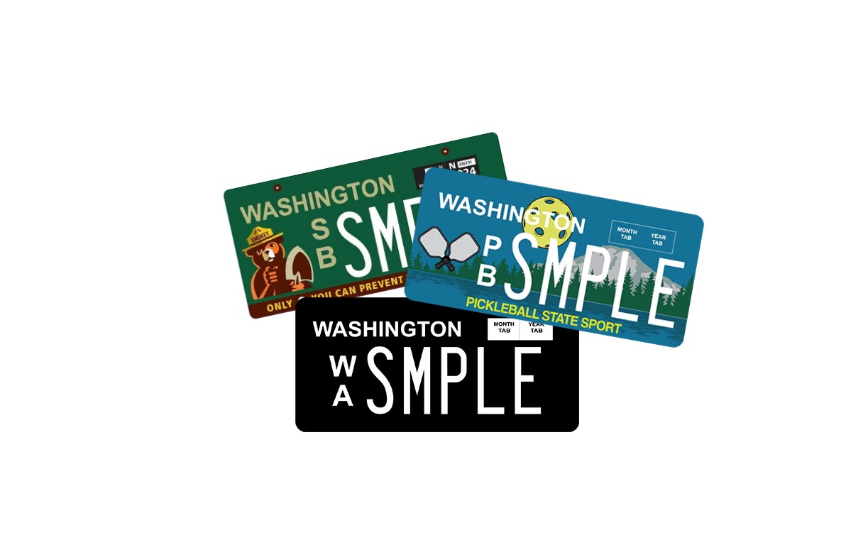Washington’s New Optional License Plates – Danny's License Plates